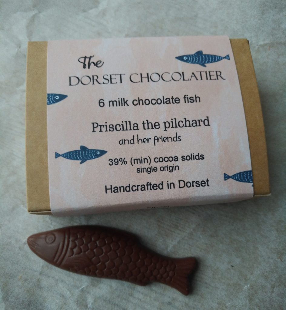 fine milk chocolate fish – chocolate Pilchards – The Dorset Chocolatier